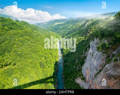 Top view of the mountains and the Tara river Stock Photo - Alamy
