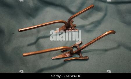 roman votive ploughs or beam ard in copper, reconstruction by daegrad ...