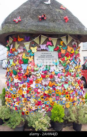 Bradninch village - Devon, United Kingdom colour atlas map town name ...