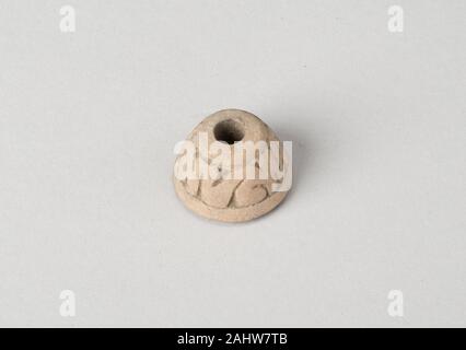 Ear Ornament or Spindle Whorl with Modeled Design. Aztec (Mexica ...