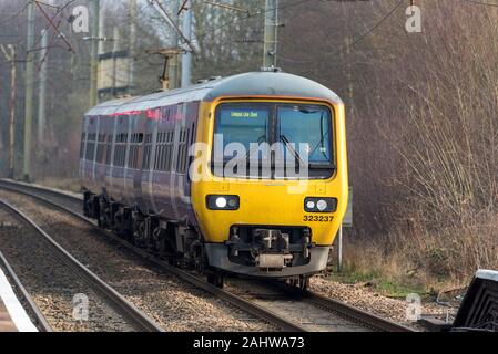 Class 323 electric multiple unit, built by Hunslet TPL, at Sandbach ...