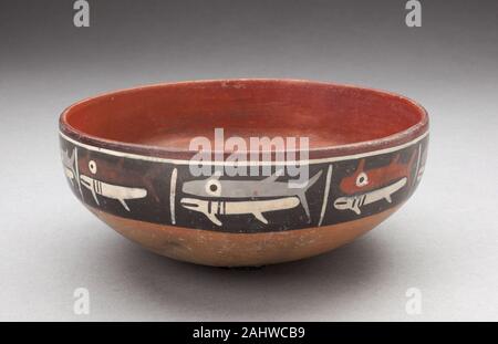 Nazca. Bowl Depicting Fish, Sharks, or Whales. 180 BC–500 AD. Nazca ...