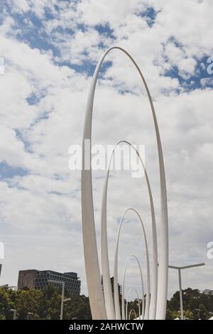PERTH, WESTERN AUSTRALIA - December 25th, 2019: the Spanda sculpture on ...