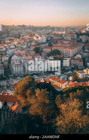 Beautiful Sunset View of Lisbon City, Portugal Stock Photo - Alamy