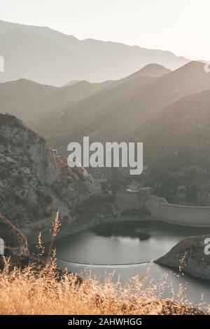 View from Big Tujunga Dam Overlook, in Angeles National Forest ...
