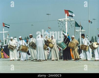 Dubai Arab folklore and history with a group of Emirati men performing ...