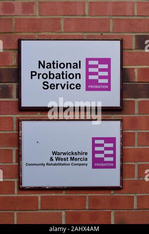 Signage outside the National Probation Service, Probation Office, Great ...