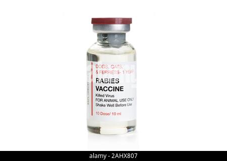 Vaccine Rabies Bottle and Syringe Needle Hypodermic Injection ...