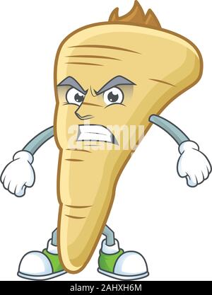 happy face parsnip cartoon character with gold coin Stock Vector Image ...