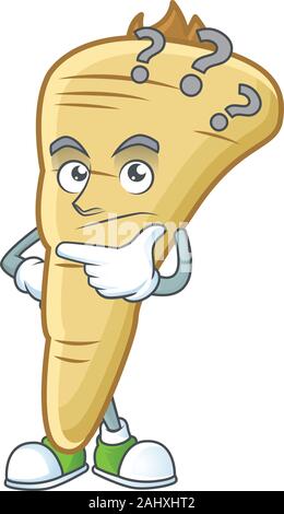 Cute parsnip cartoon character style holding a box Stock Vector Image ...