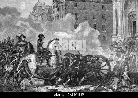 French Revolution - 13th Vendemiaire, 5 October 1795, a battle between ...