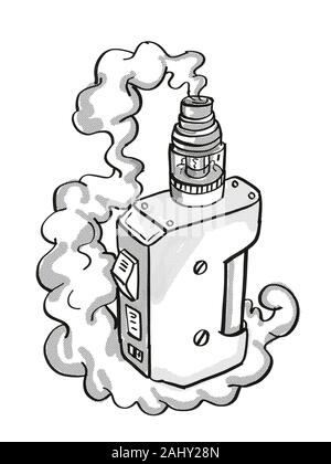 Smoke line on black Stock Photo - Alamy