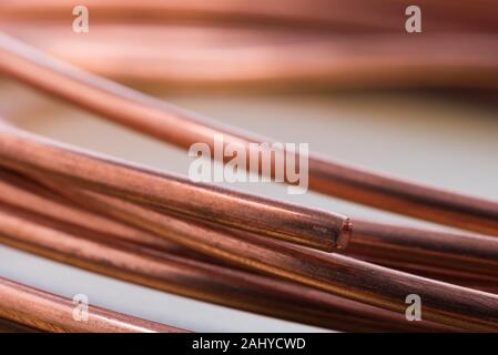 Copper wire raw materials industry Stock Photo - Alamy