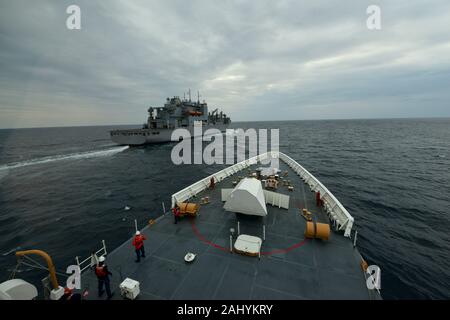 U.S. Coast Guard Cutter Bertholf (WMSL 750) operates in the Yellow Sea ...