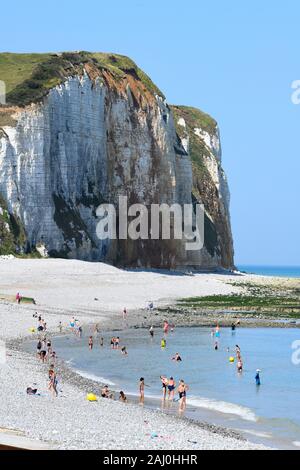 Veulettes sur Mer (Normandy, northern France), small resort along the ...