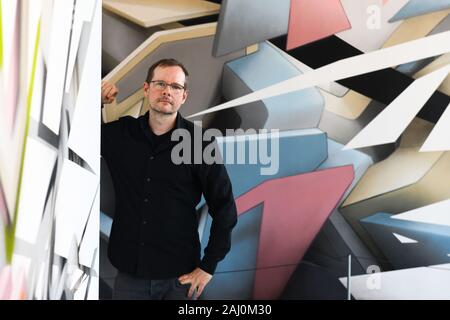 Mirko Reisser, alias DAIM, graffiti artist particularly known for his ...