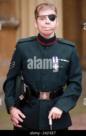 Corporal Ricky Fergusson from The Rifles Regiment who received a ...