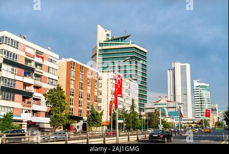 Atatürk Boulevard in Ankara, Turkey, is home to the Great Theatre, also ...