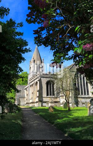 St Johns church, Barnack village, Cambridgeshire, England UK Stock ...