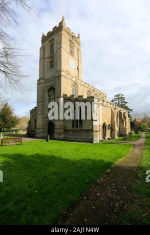 St Nicholas church, Glatton village, Cambridgeshire, England UK Stock ...