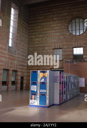 train station lockers for luggage in Japan Stock Photo - Alamy