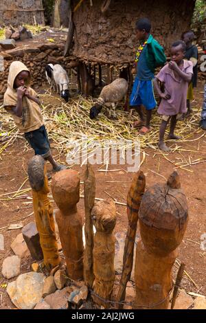 Konso people, Konso village, Naciones, Ethiopia, Africa Stock Photo - Alamy