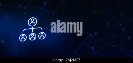 Leadership chart, Organization chart, hierarchy pyramid concept ...