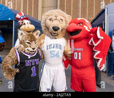 The St. John's mascot, Johnny the Thunderbird, during the first half of ...