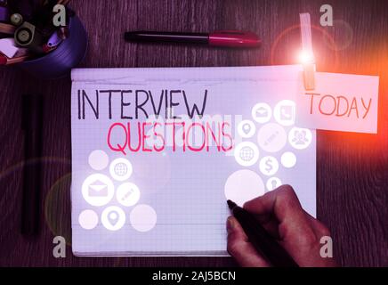 Handwriting text Interview Questions, Concept meaning Typical topic ...