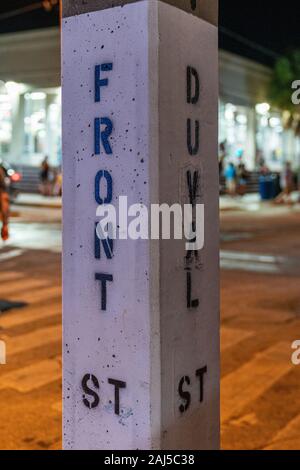 Duval Street Sign (Main Street) Key West Florida FL destination for ...