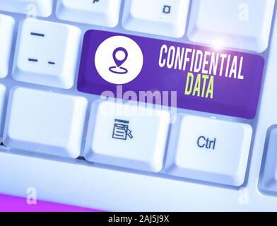 Text sign showing Classified Information. Business photo showcasing ...