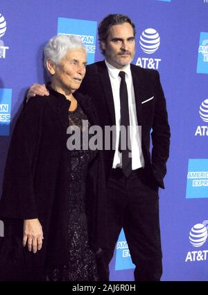 Actor Joaquin Phoenix and his mother Arlyn Sharon Dunetz arrive at the ...
