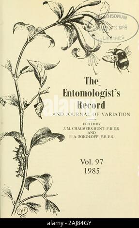 The Entomologist's record and journal of variation (1985 Stock Photo ...