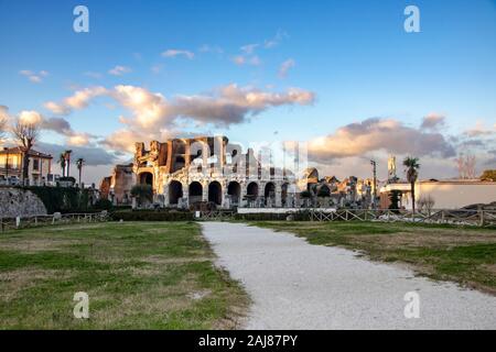 Roman amphiteathre in the city of Capua, second only to the Colosseum ...