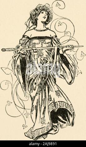 FAIRY TALES - RED CROSS KNIGHT. Wood engraving by Walter Crane for the ...