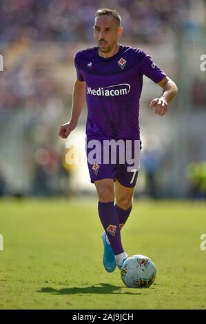 Franck Ribery during the Serie A match AC Milan v ACF Fiorentina at the ...