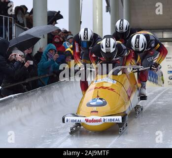 Winterberg, Germany. 03rd Jan, 2020. Bob: World Cup, four-man bobsleigh ...