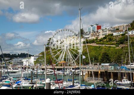 view at big wheel at Torquay, England Stock Photo - Alamy