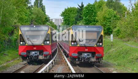 Ringbahn S 41 und S 42, S-Bahn, Friedrichshain, Berlin, Deutschland ...