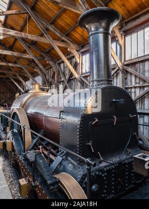 Iron Duke broad gauge replica steam engine on display at National ...
