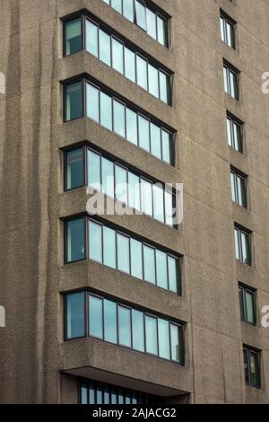 Blake Tower, Barbican Estate, brutalist architecture London, UK Stock ...