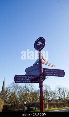 Scrooby North Nottinghamshire, England, UK. The Pilgrim Fathers 400th ...