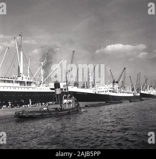 White refrigerated cargo ship moored in port of Puerto Barrios Stock ...