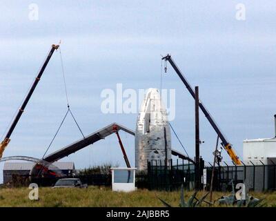 Brownsville, TX, USA-30Dec2019-Elon Musk's SpaceX launch site, located ...