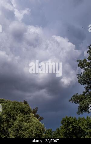 Summer thunderstorm activity over the Highveld region in Gauteng ...