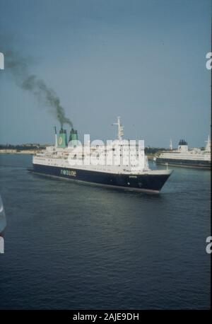 Fjord Line ferry MS Jupiter arriving at North Shields ferry / cruise ...
