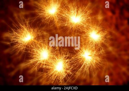 firework rotating cracker during the diwali festival celebrations in ...