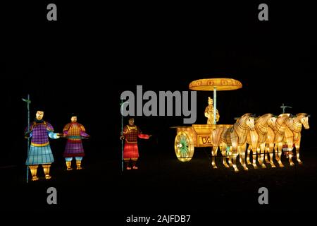 Chinese ancient chariot in The Art Of War Culture City Of China, Huimin ...