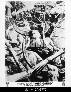 FRANK BUCK in WILD CARGO 1934 director Armand Denis Van Beuren Studios ...