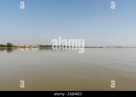 Lake Tana, the largest lake in Ethiopia and the source of the Blue Nile ...